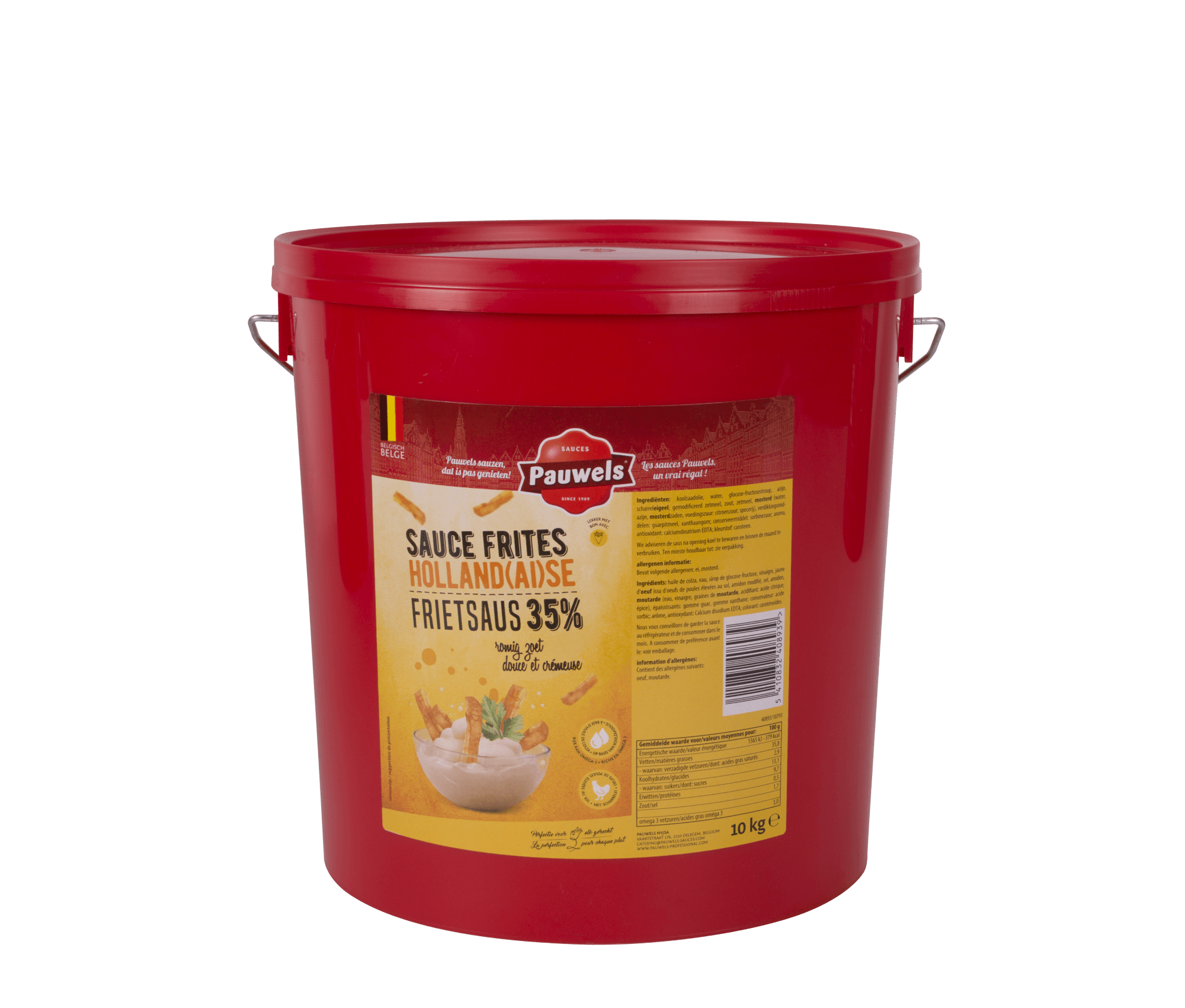 Pauwels Hollandse Frietsaus 35% 10L emmer | Pauwels Sauzen
